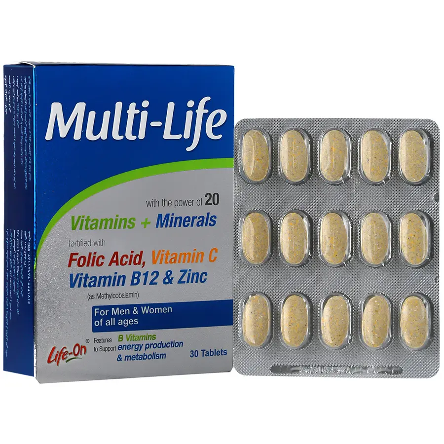 قرص مولتی لایف لایف آن 30 عددی Multi Life - سرسون داروخانه آنلاین