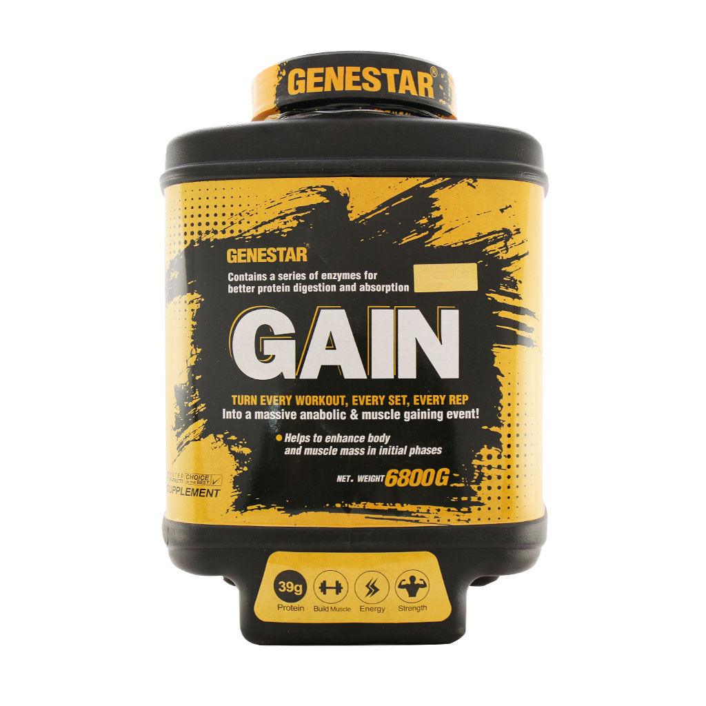 پودر گین ژن استار افزایش دهنده وزن 6800 گرم دبل چاکلت Genestar Gain ...